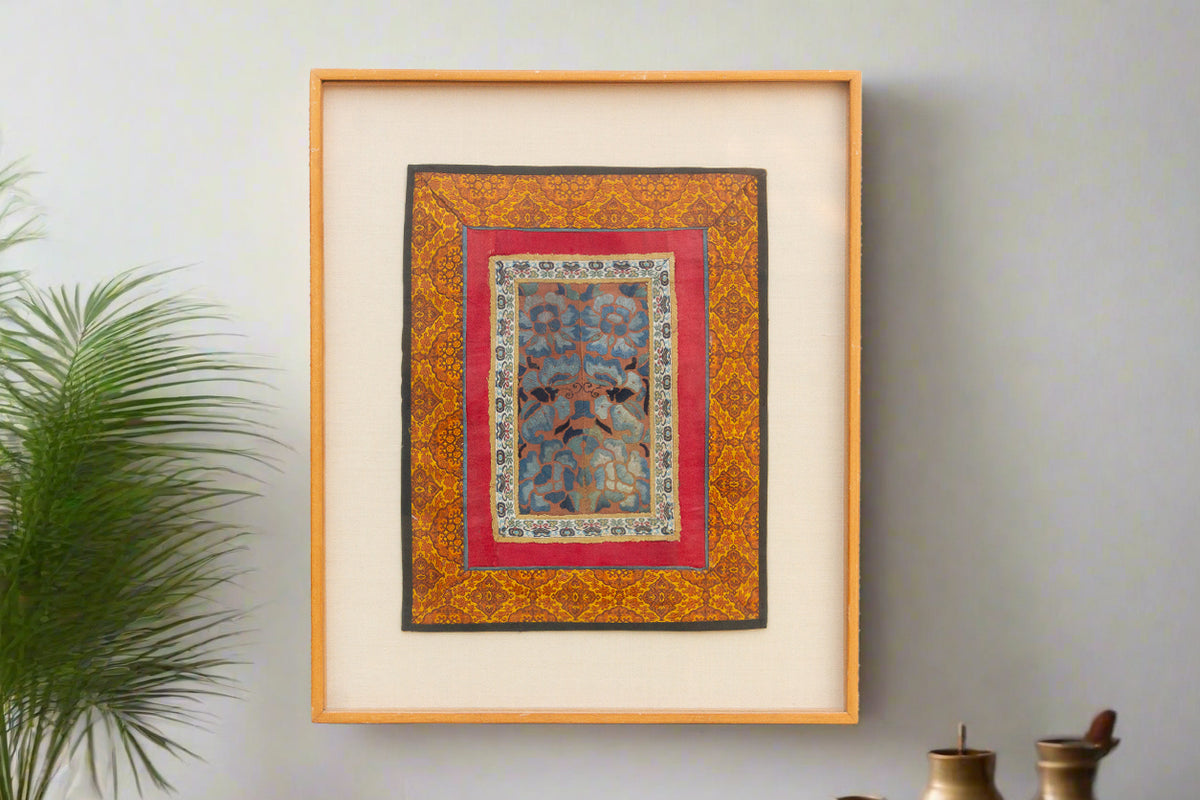 Framed Antique Chinese Rank Badge– DE-COR | Globally Inspired