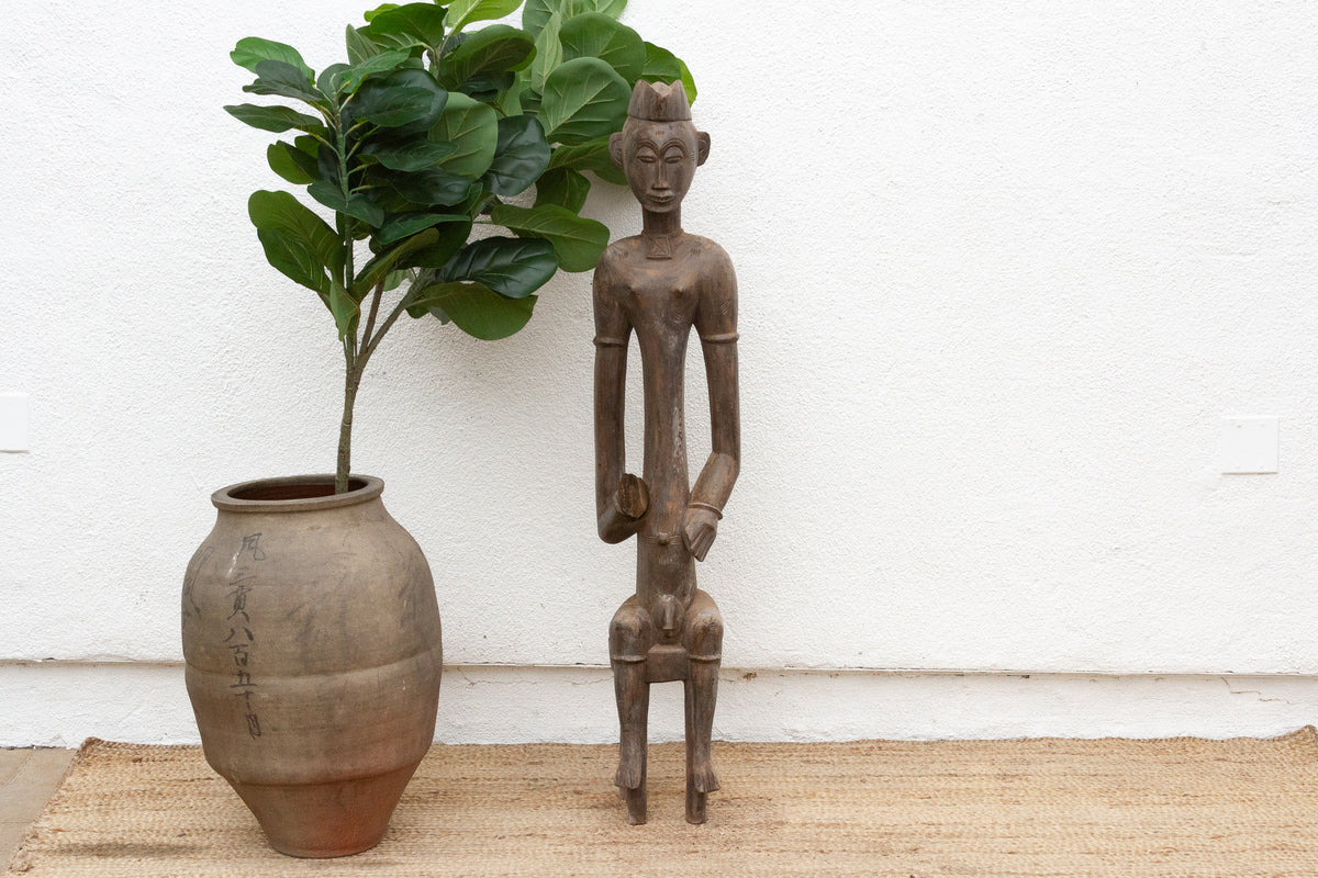 52" Seated Senufo African Guardian Figure– DE-COR | Globally Inspired