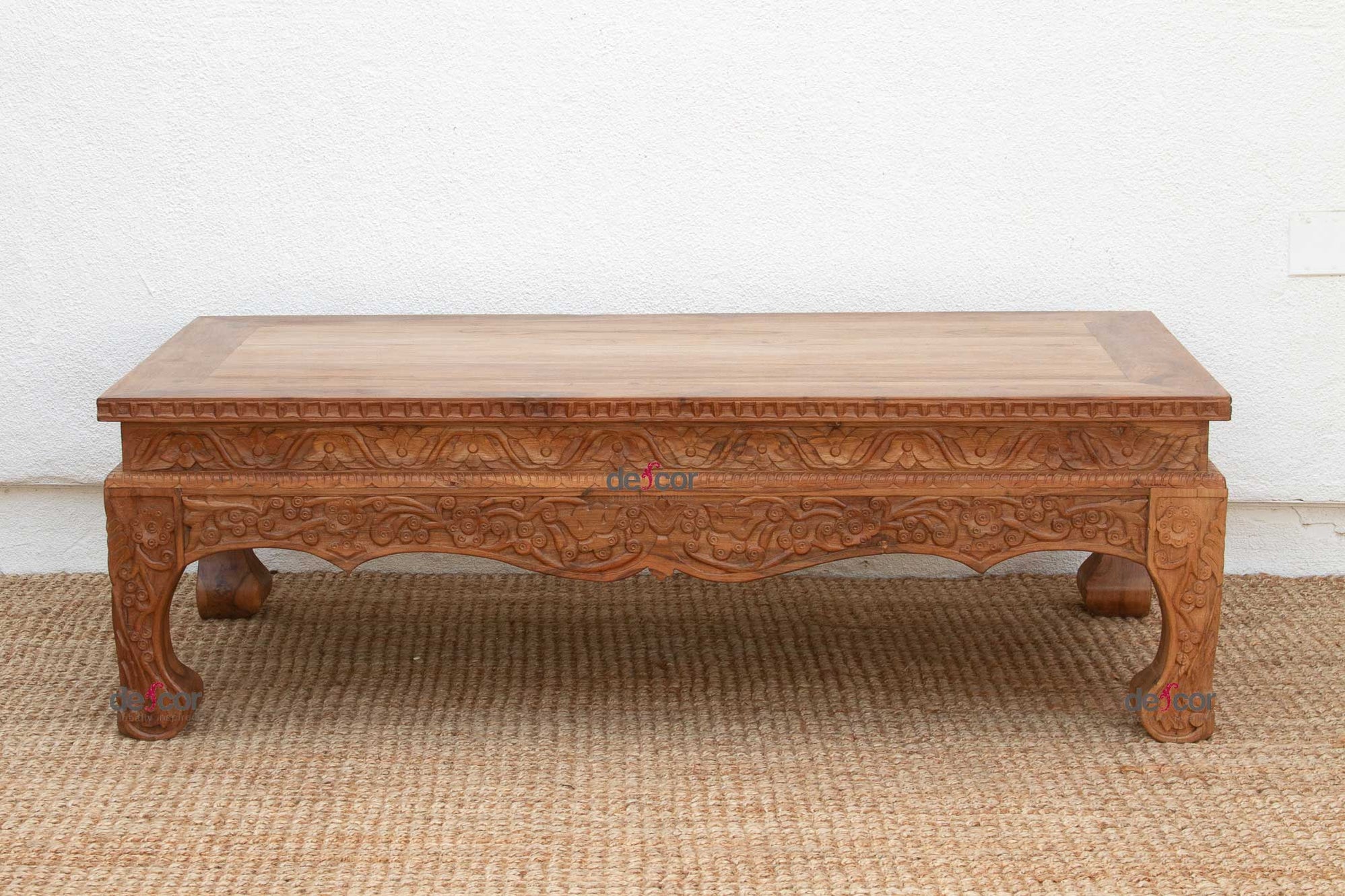 Heavily Carved Opium Coffee Table– DE-COR | Globally Inspired