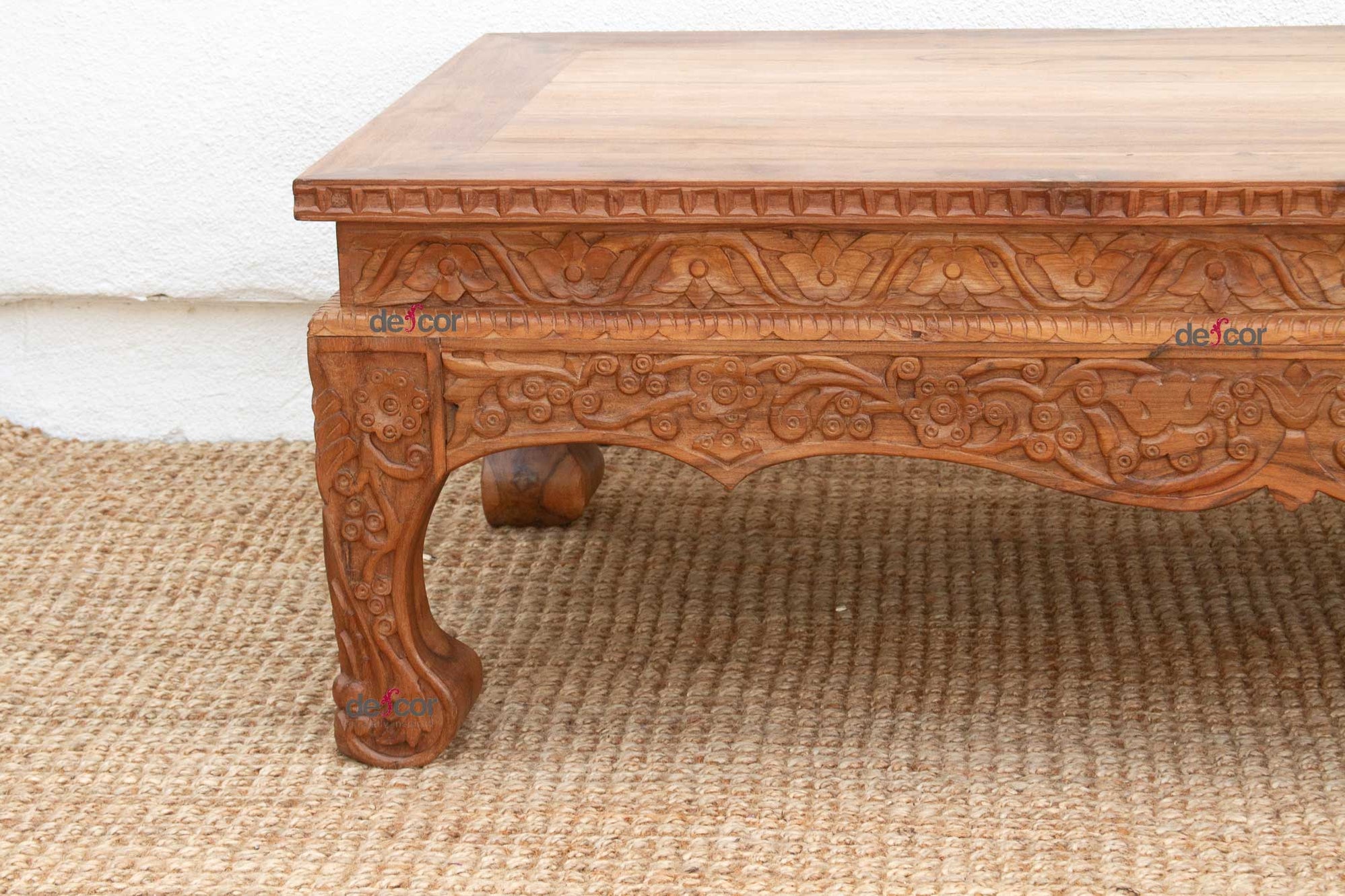 Heavily Carved Opium Coffee Table– DE-COR | Globally Inspired