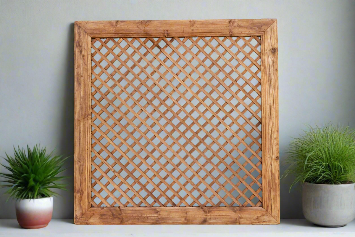 Large Farmhouse Antique Lattice Window (Trade)– DE-COR | Globally Inspired