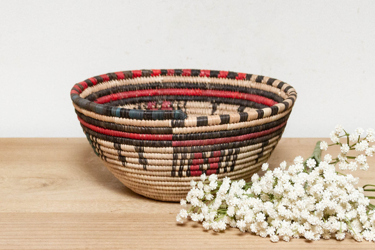 Igbo Colorful African Woven Basket– DE-COR | Globally Inspired