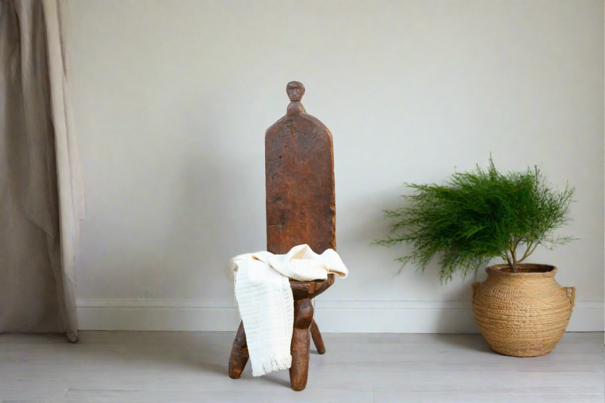 Antique African Tribal Ceremonial Chair– DE-COR | Globally Inspired