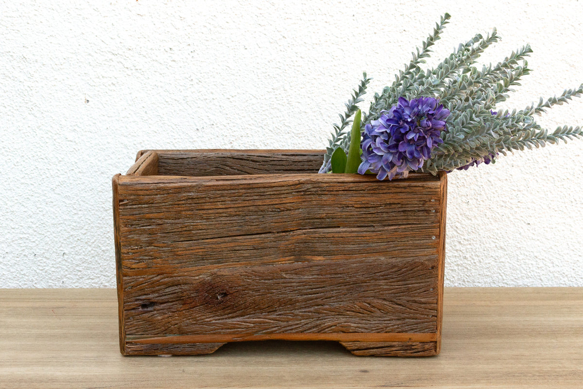 Rustic Charm, Reclaimed Wood Planter Box– DE-COR | Globally Inspired