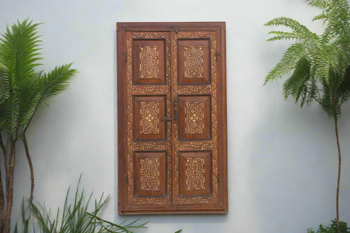 Antique Anglo Indian Inlay Window