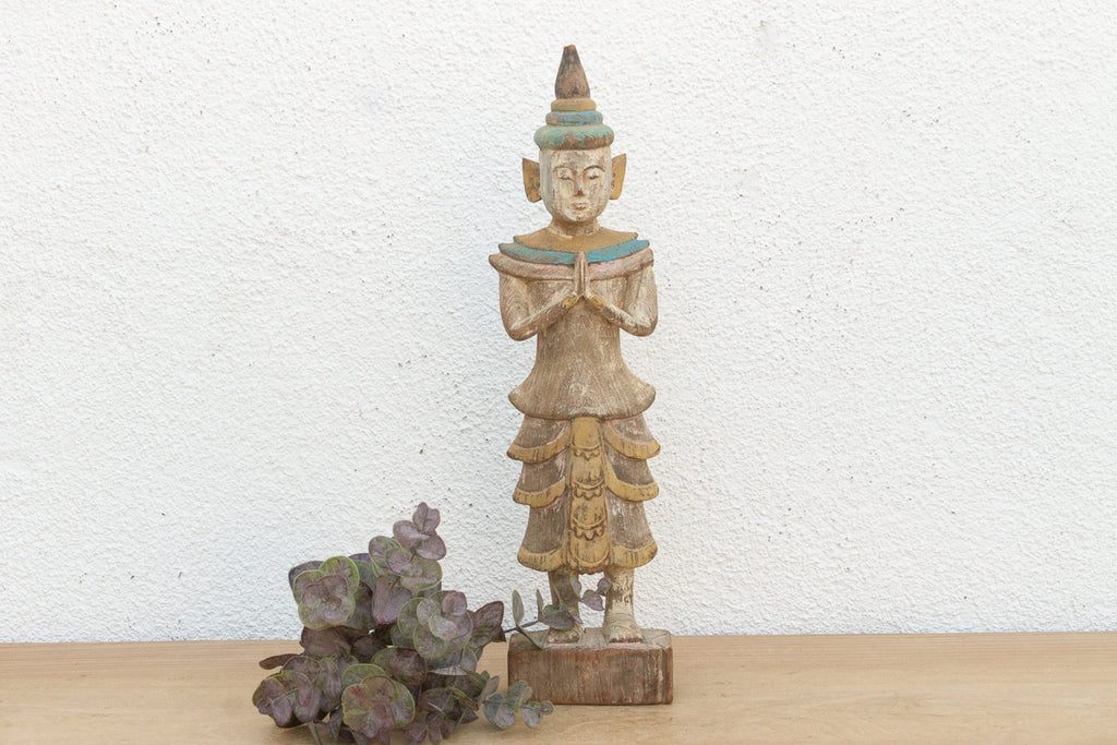 Antique Burmese Standing Nat Spirit Statue– DE-COR | Globally Inspired
