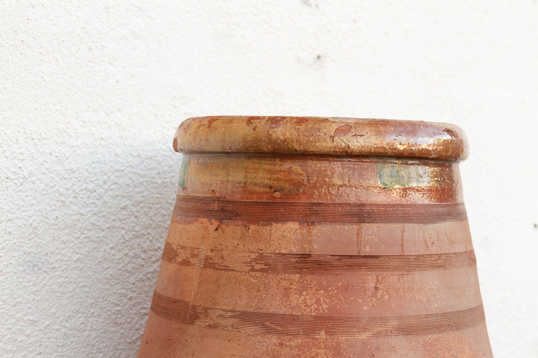 Antique Mediterranean Terracotta Olive Jar | 26-Inch Floor Vase– DE-COR ...