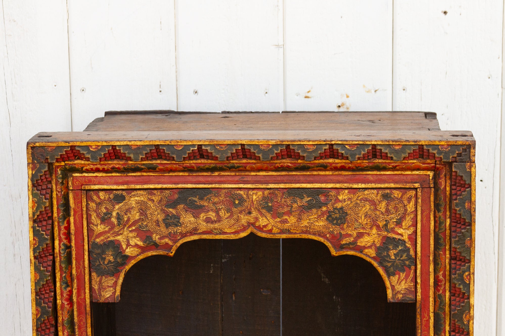Antique Painted Tibetan Altar Shrine– DE-COR | Globally Inspired