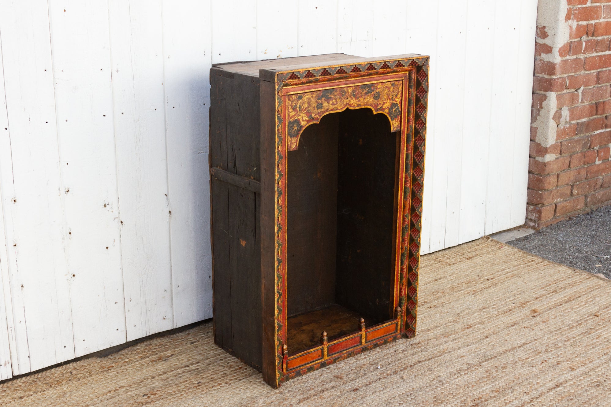 Antique Painted Tibetan Altar Shrine– DE-COR | Globally Inspired
