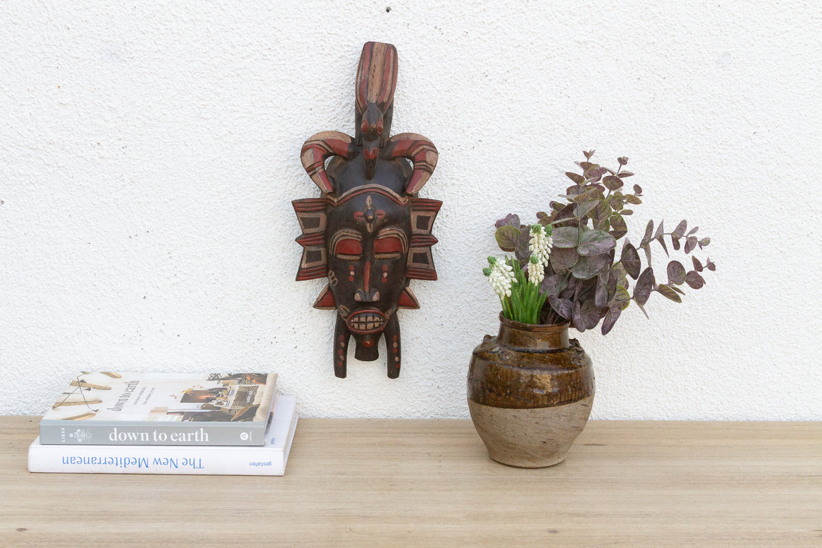 Painted "Lipiko" African Mask, A Guardian Spirit (Trade)– DE-COR ...