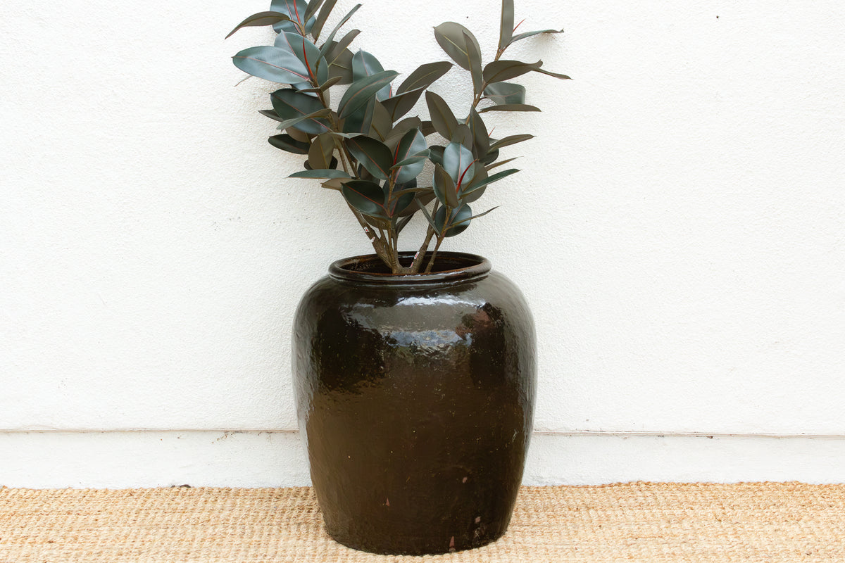 Large Rustic Southeast Asian Martaban Pot– DE-COR | Globally Inspired