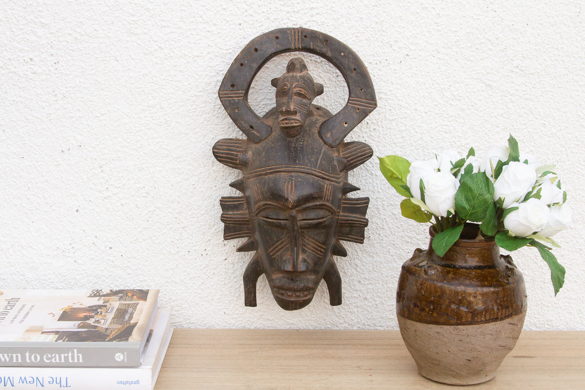 Crested Ancestor, Primitive Mask (Trade)– DE-COR | Globally Inspired