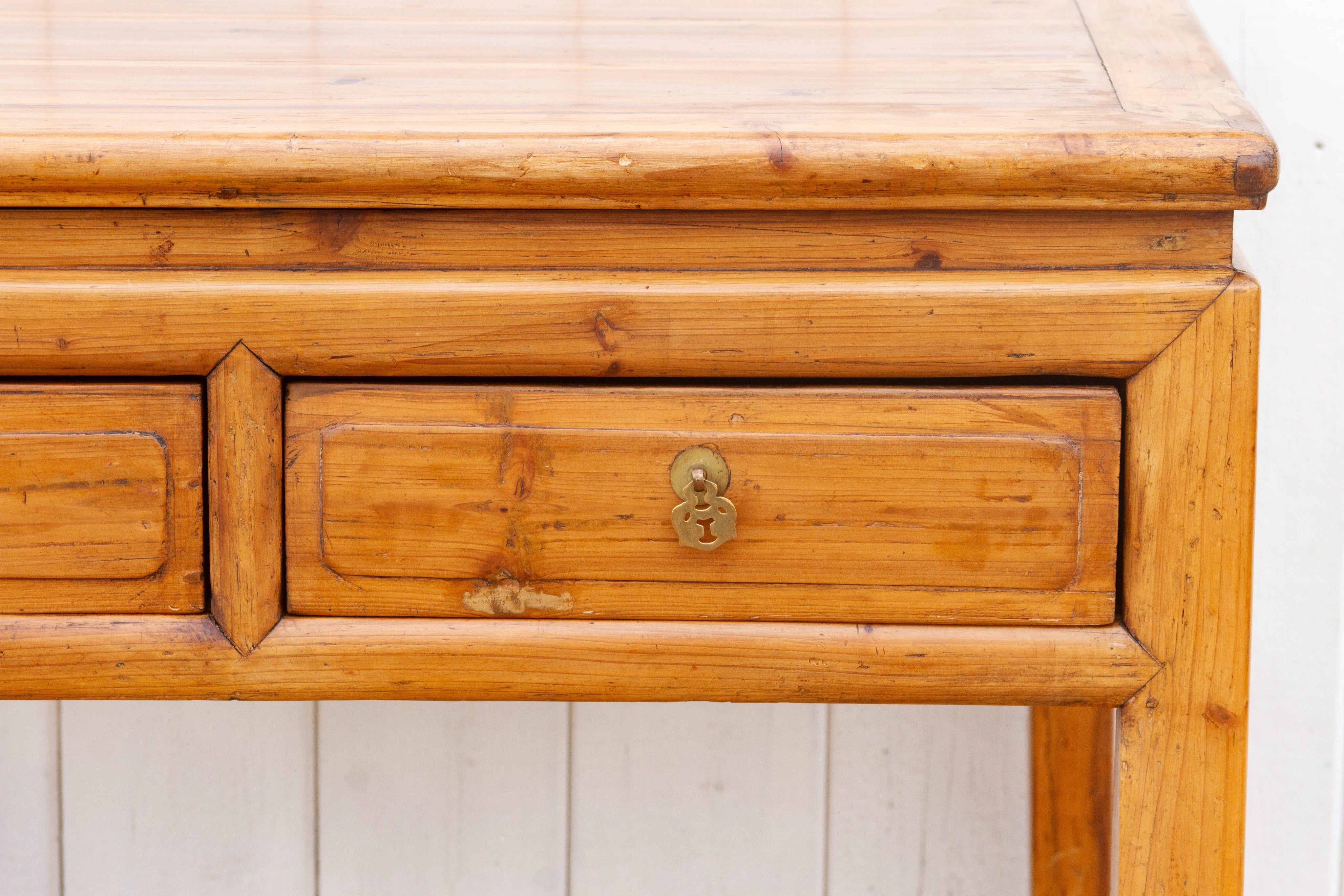 19th Century Bleached Wood Square Center Table– DE-COR | Globally Inspired
