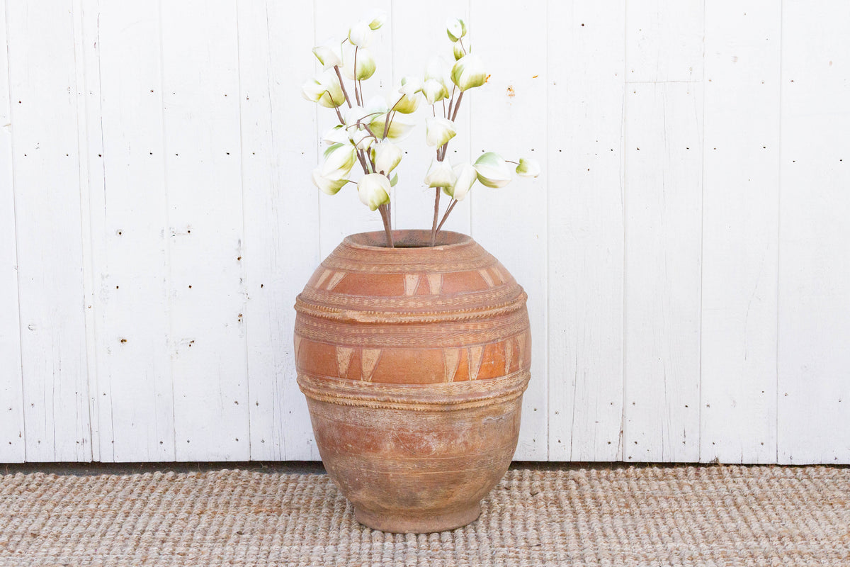 Tall Antique Terracotta African Pot– DE-COR | Globally Inspired
