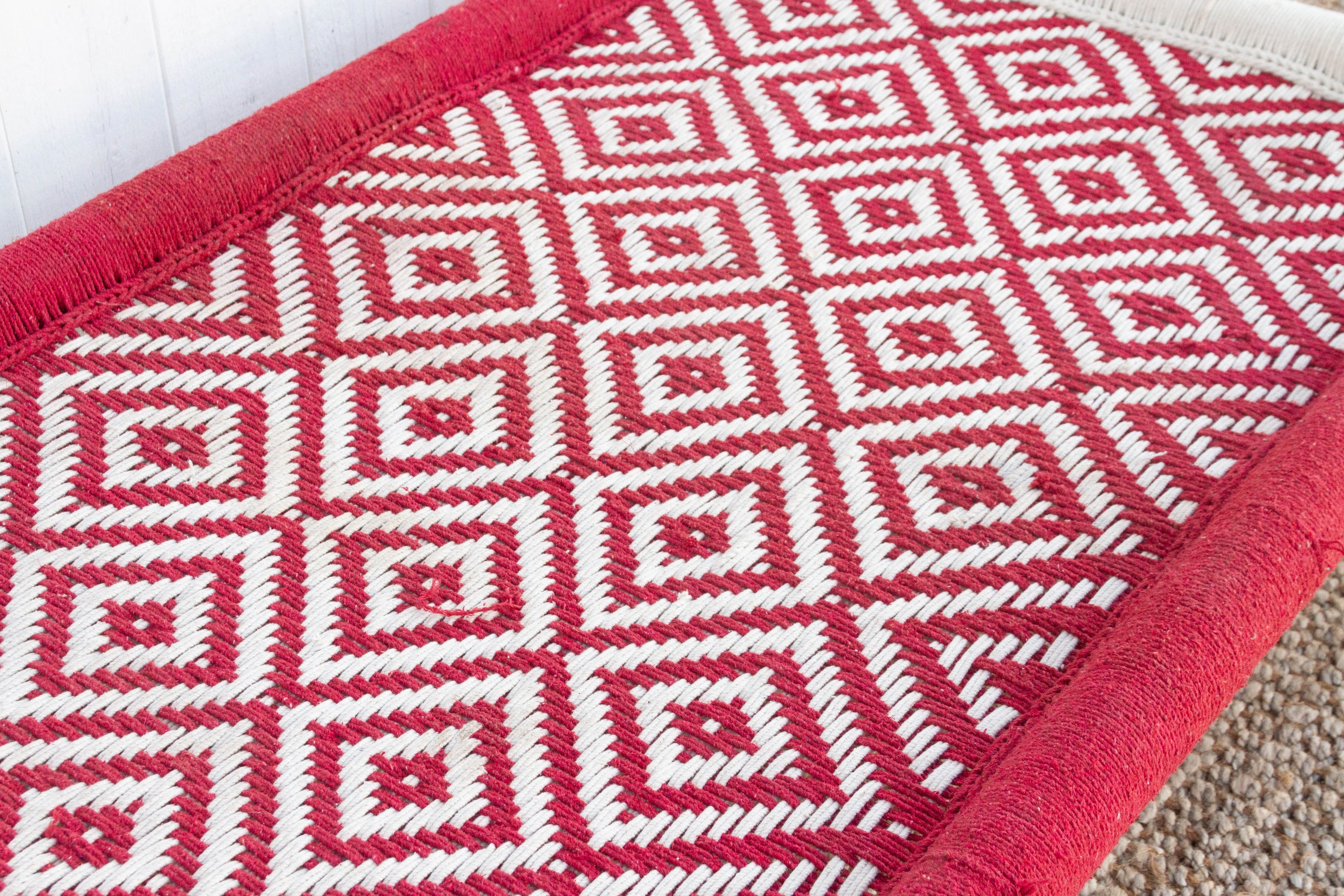 Traditional Diamond Motif Indian Charpai Bed