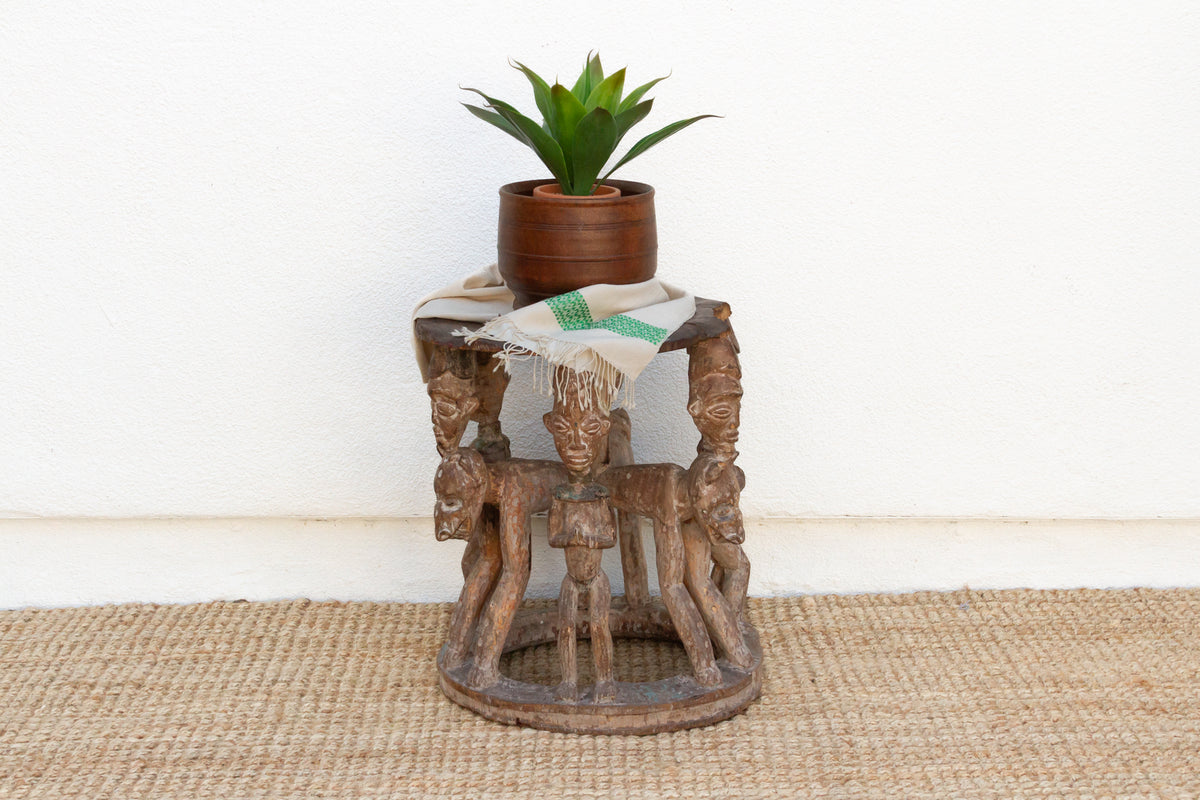 Rare Oversize African Babanki Painted Table– DE-COR | Globally Inspired