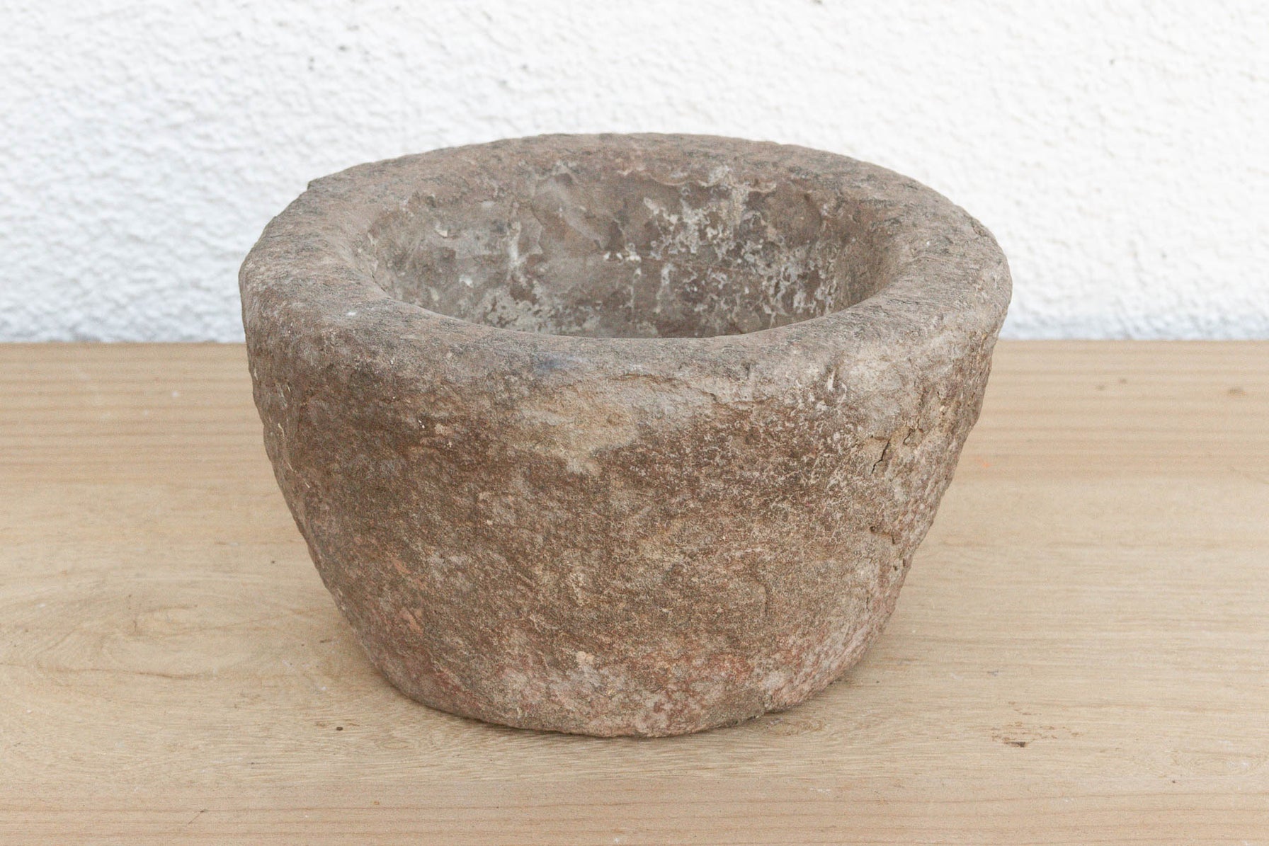 Vintage Stone Mortar Bowl | Rustic Granite Farmhouse Vessel– DE-COR ...