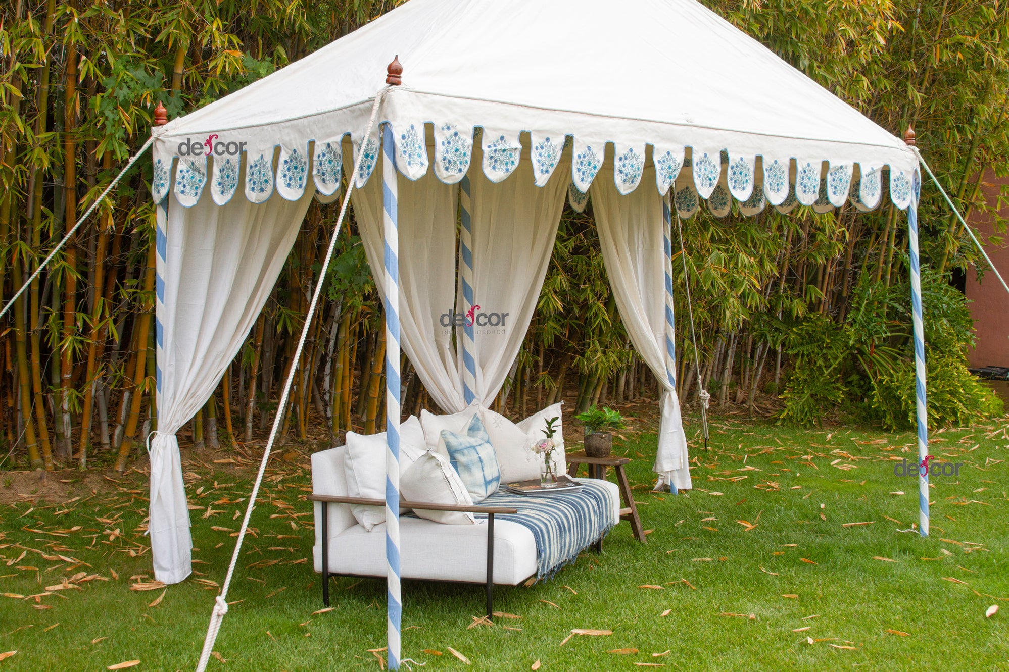 Large Royal Floral Indian Canopy Tent– DE-COR | Globally Inspired