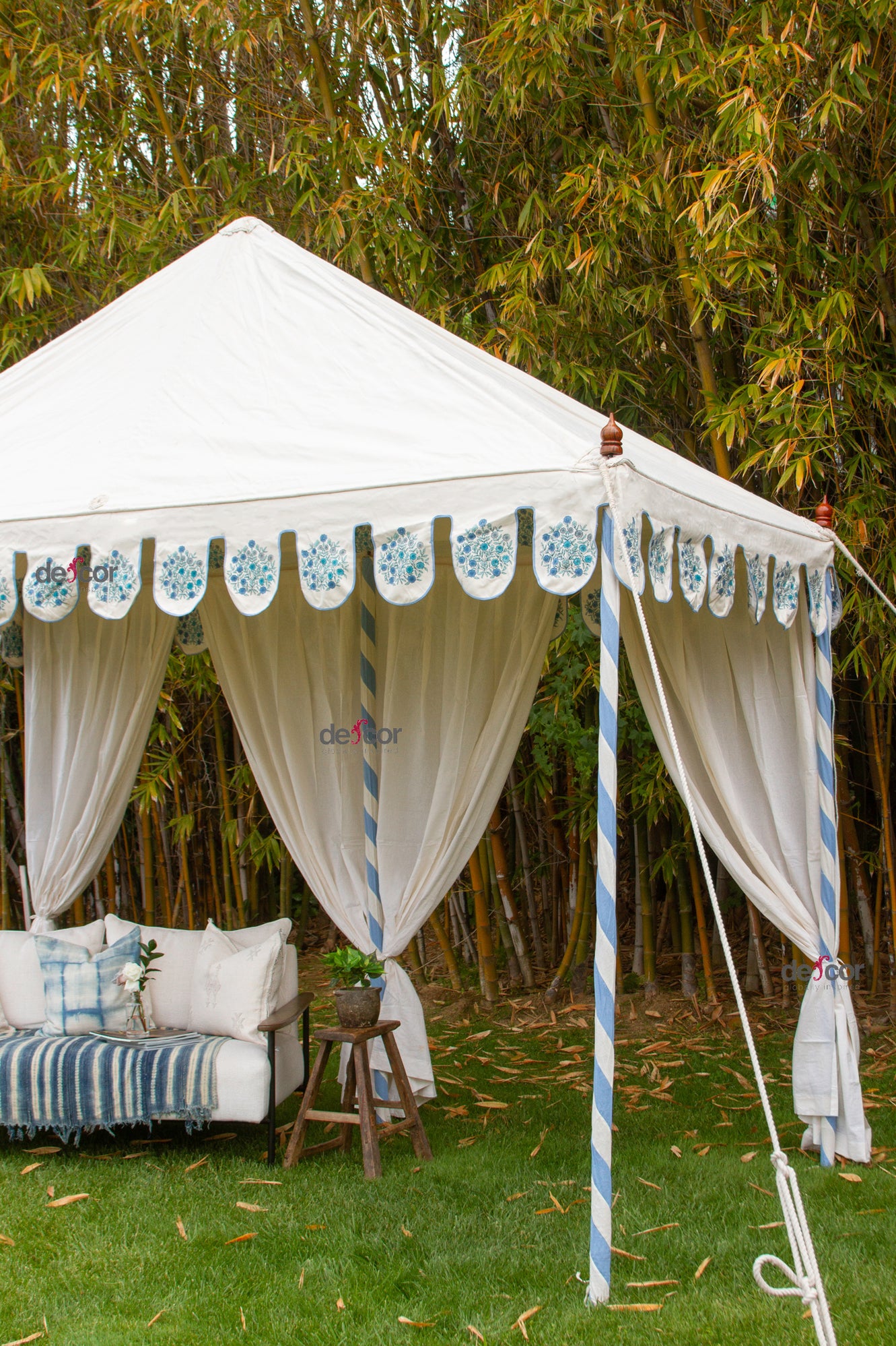 Large Royal Floral Indian Canopy Tent– DE-COR | Globally Inspired