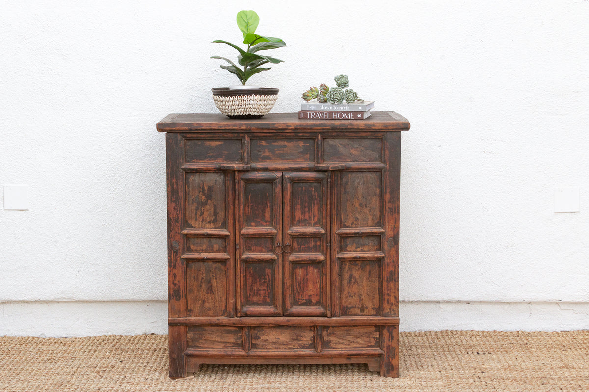 Antique Provincial 2 Door Rustic Asian Cabinet (Trade)– DE-COR ...