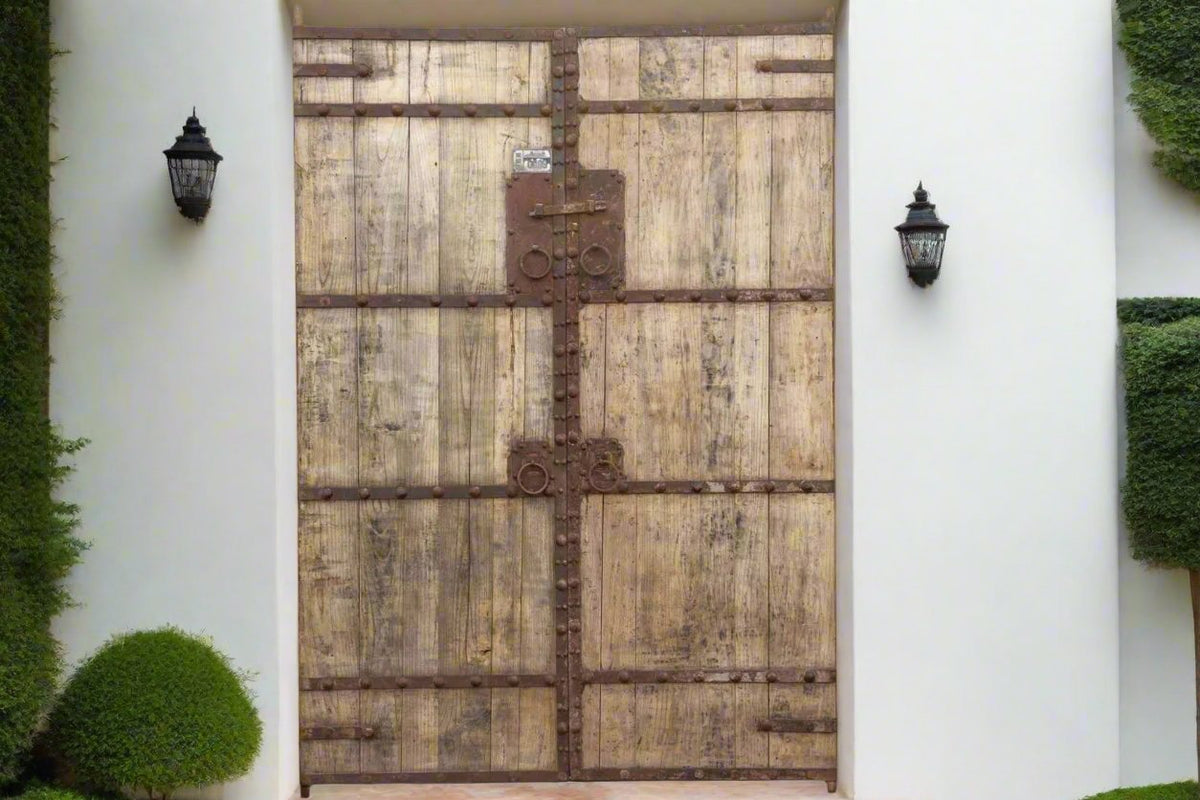 Pair of Grand Asian Entrance Doors– DE-COR | Globally Inspired