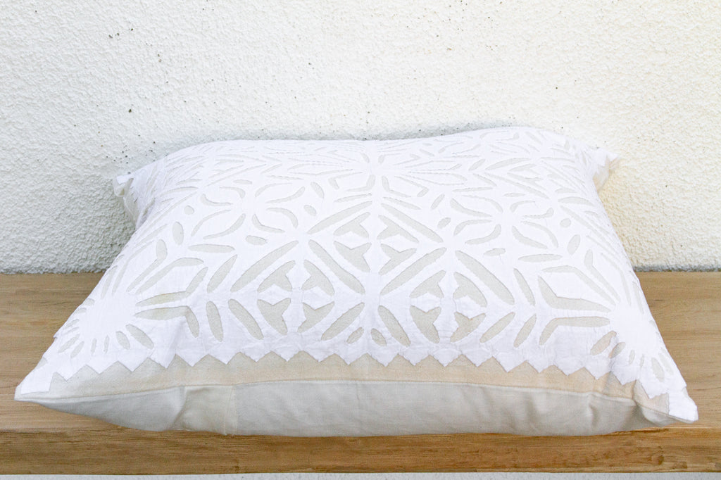 Eternal Bloom Appliqué Pillow Cover– DE-COR | Globally Inspired