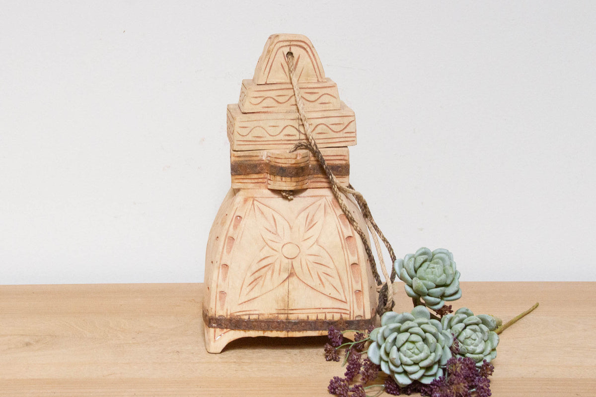 Rustic Kitchen Carved Wood Container– DE-COR | Globally Inspired