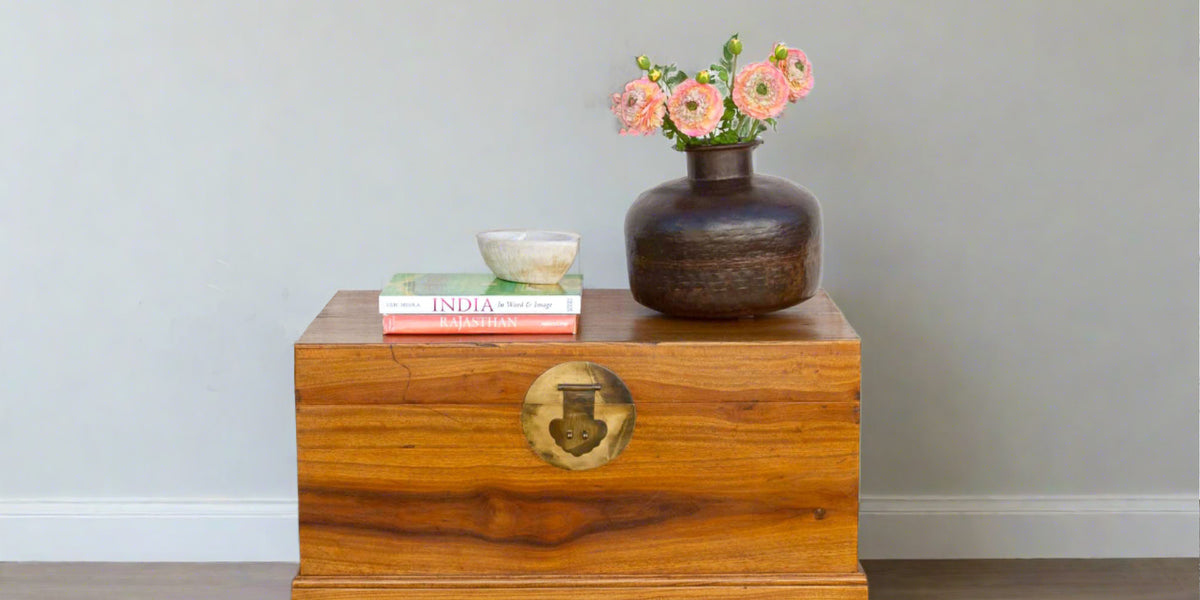 Campaign Style Asian Cedar Chest– DE-COR | Globally Inspired