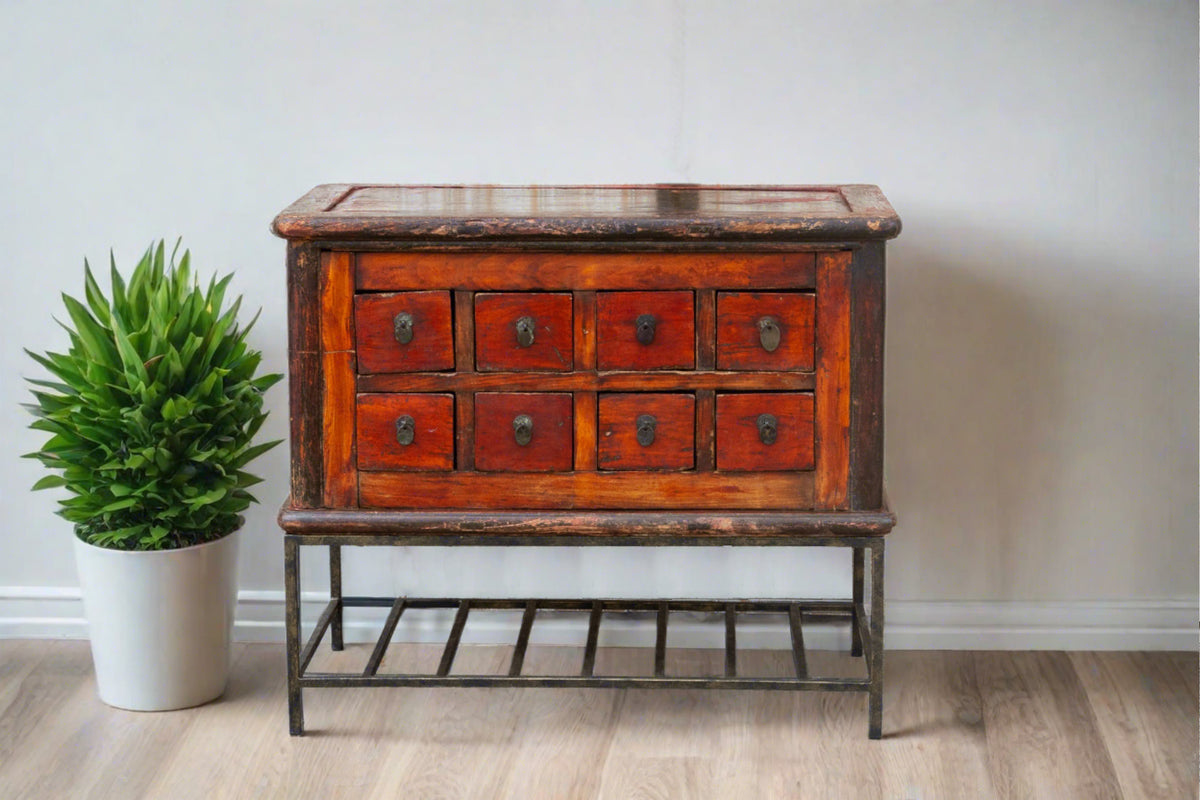19th Century Primitive Chinese Dresser on Stand– DE-COR | Globally Inspired
