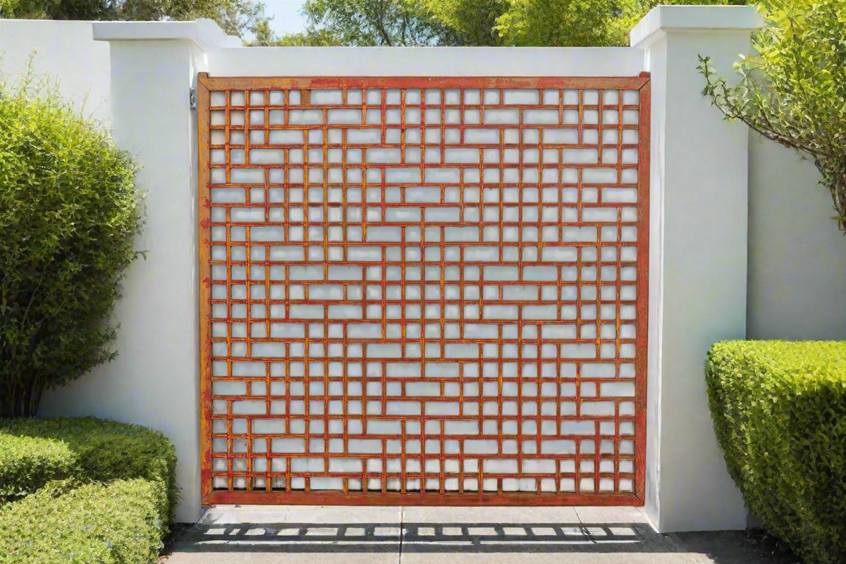 Early 20th Century Painted Chinese Gate– DE-COR | Globally Inspired
