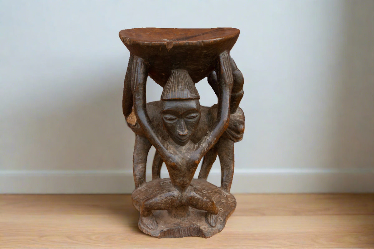 Tribal African Carved Stool– DE-COR | Globally Inspired