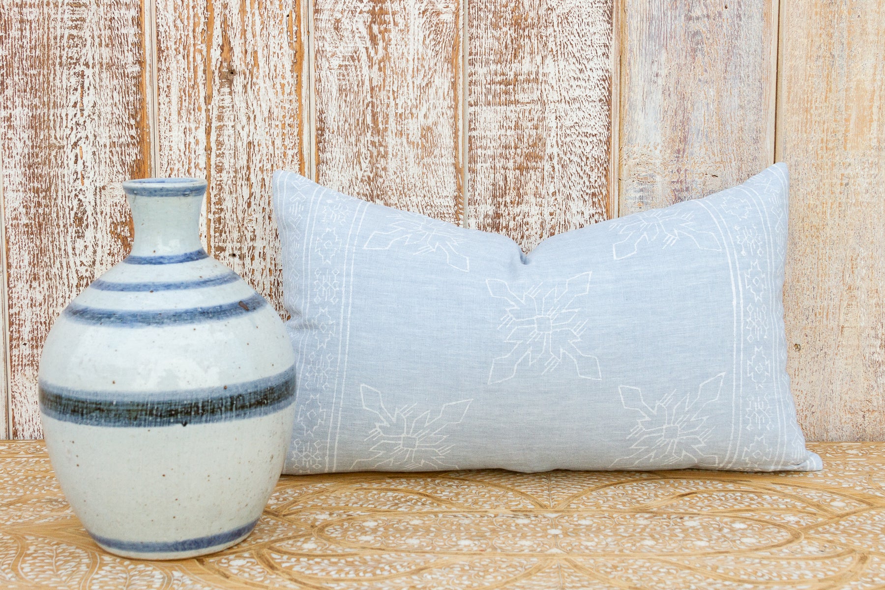 Aztec Linen Block Print Pillows– DE-COR | Globally Inspired