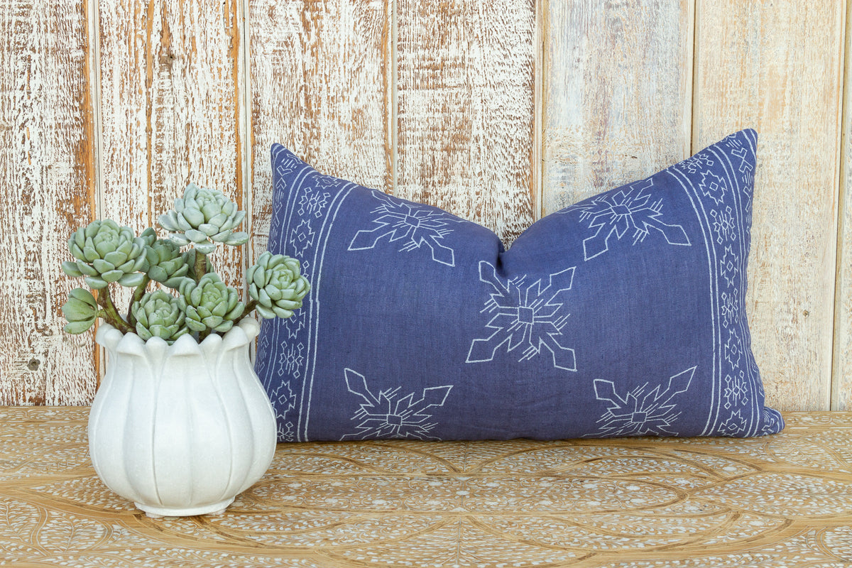 Aztec Linen Block Print Pillows– DE-COR | Globally Inspired