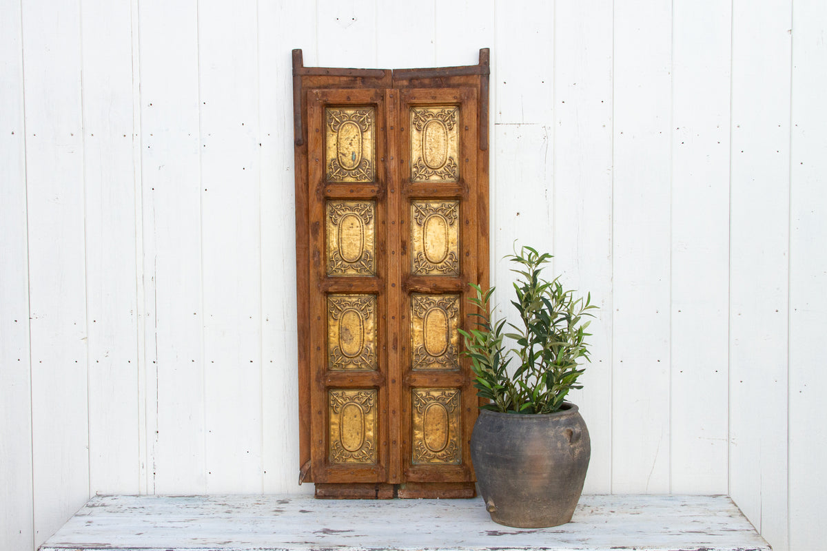 Antique Brass Inset Indian Doors