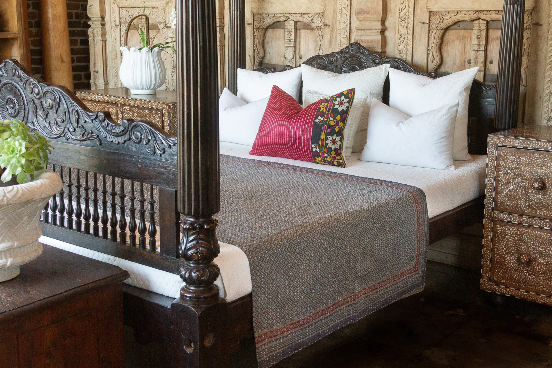 Block Print Cotton Indian Blankets– DE-COR | Globally Inspired