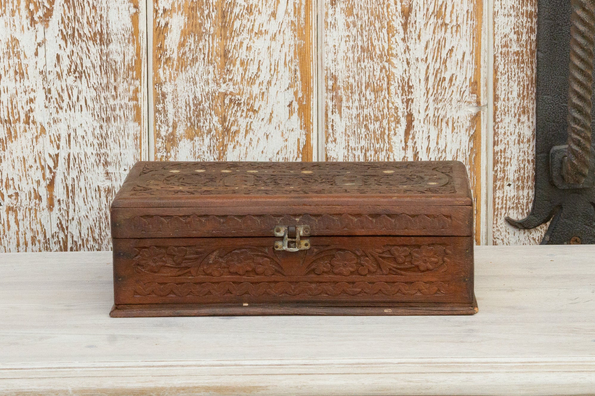 Antique Anglo Indian Carved Jewelry Box– DE-COR | Globally Inspired
