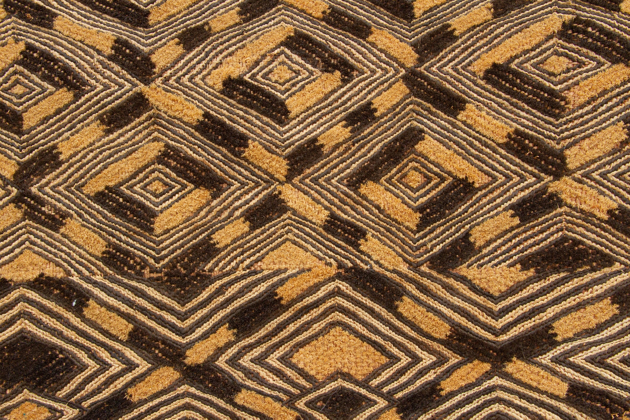 Striking Antique Kuba Raffia Panel