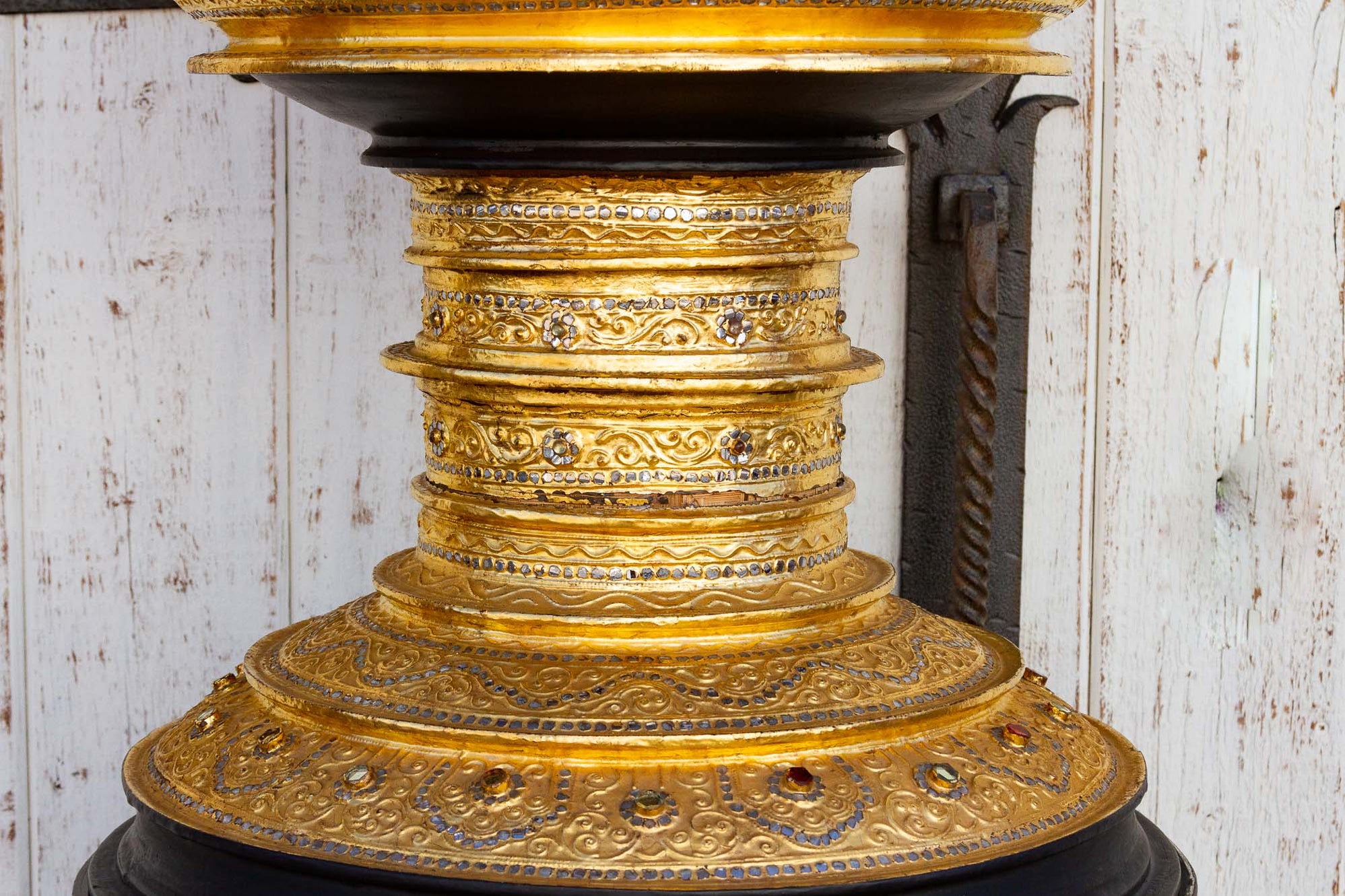 Tall Burmese Gilded Vessel– DE-COR | Globally Inspired