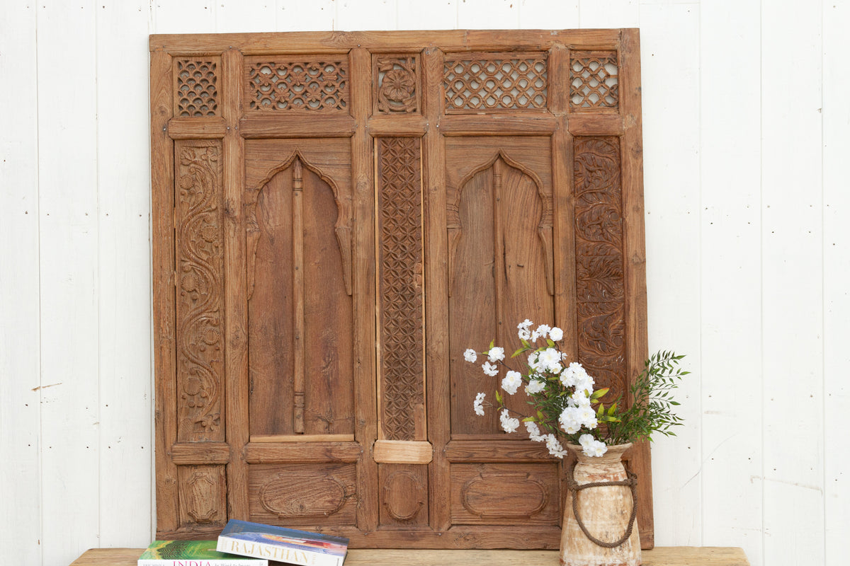 Rare Finely Carved Window Wall Panel– DE-COR | Globally Inspired