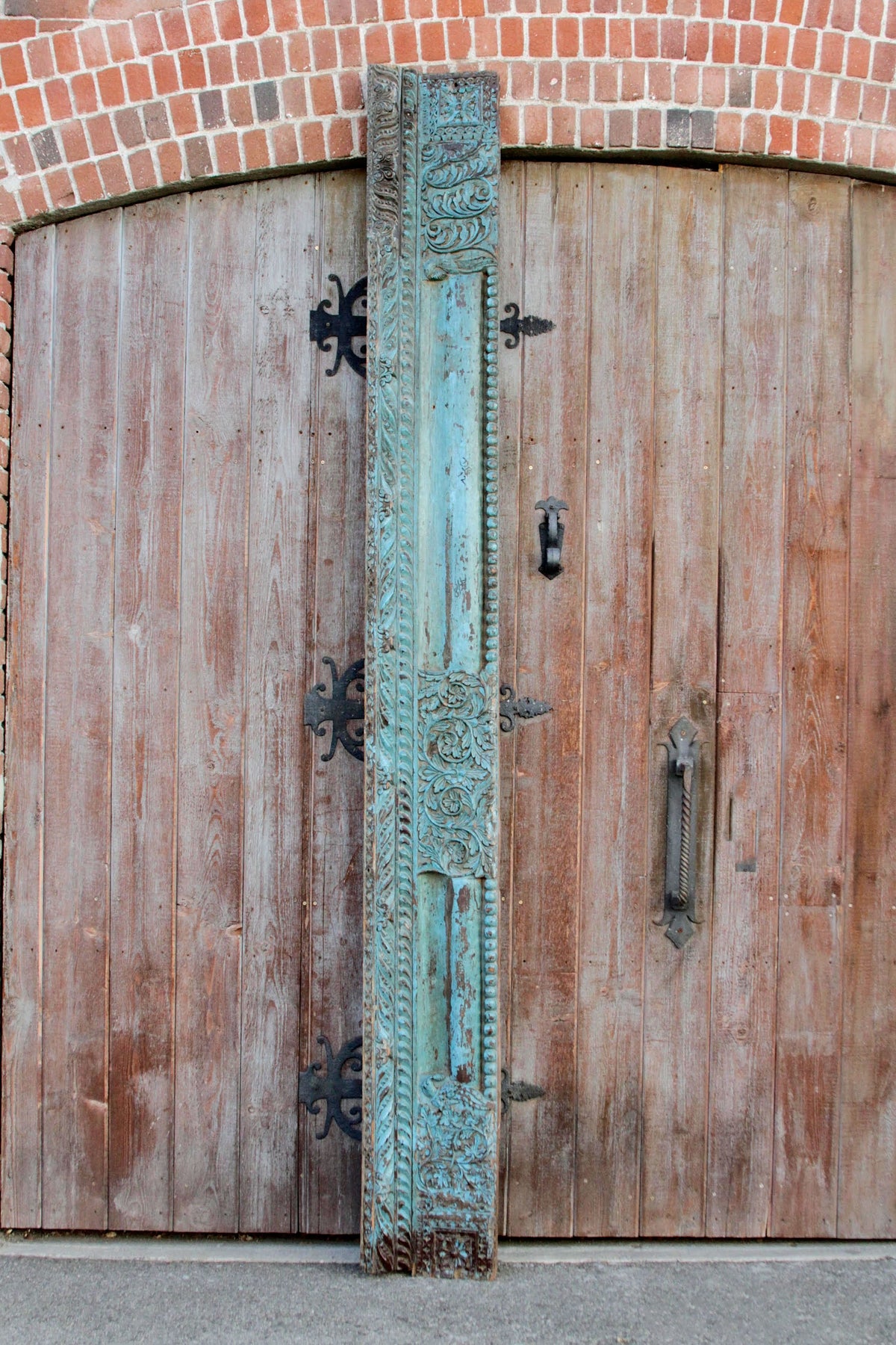 Antique Architectural Carved Turquoise Beam– DE-COR | Globally Inspired